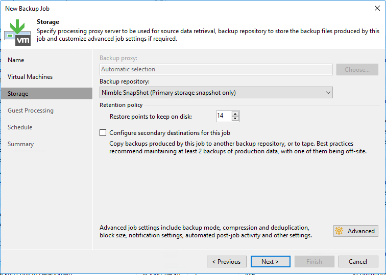 Nimble Storage integration · Veeam Best Practices Guide V9 U1
